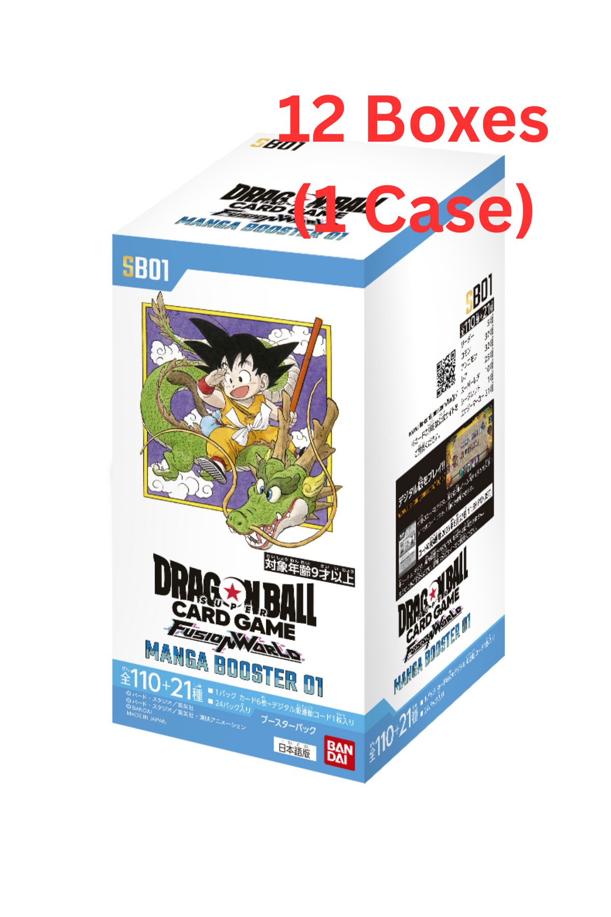 Dragon Ball Super TCG: (1 Case) MANGA BOOSTER 01 [SB01] - NEW (2025/06